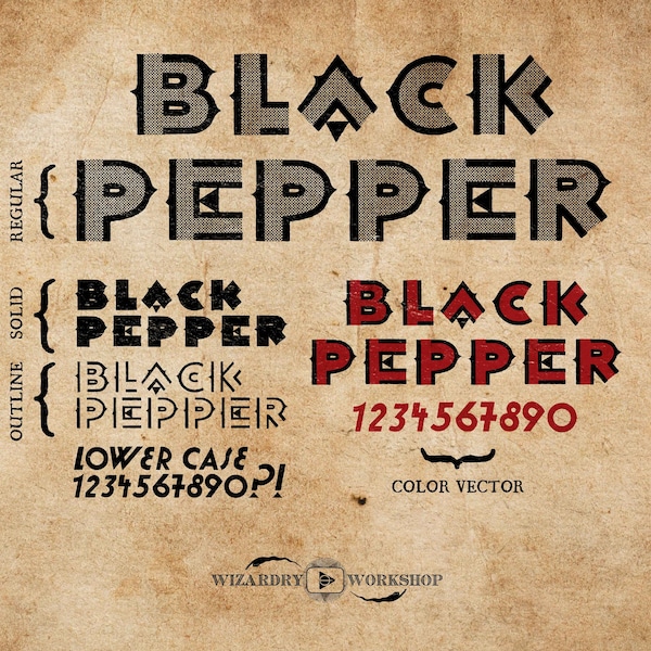 Pepper Font - Etsy