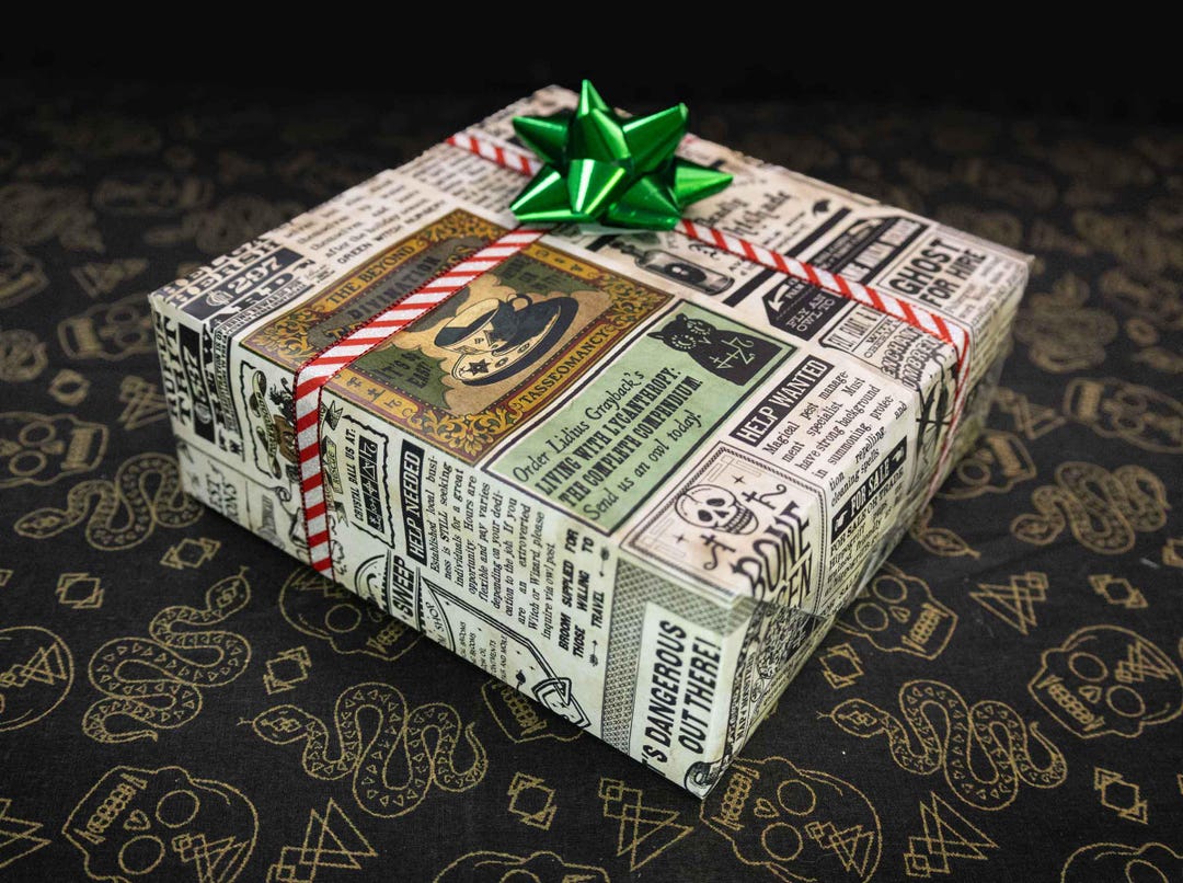 Magical Newspaper Ads Gift Wrap - Etsy
