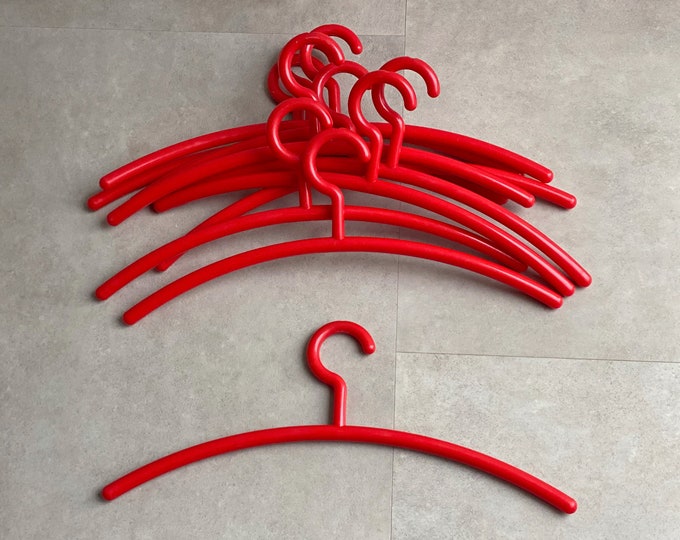 Set of 10 Post Modern 80s Cloth Hangers - Vintage Plastic Design - Etsy