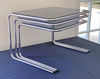 Chrome Side Table - Etsy