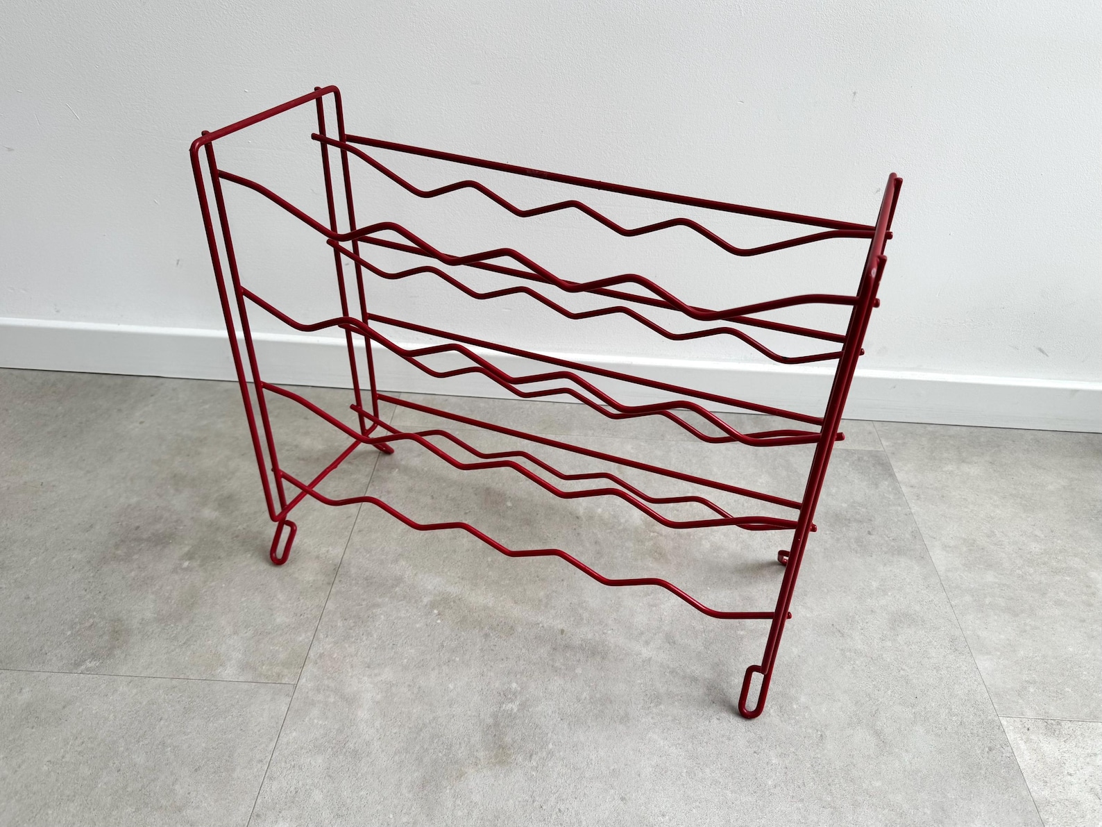Vintage Tomado Wine Rack Red Wire Metal - Etsy