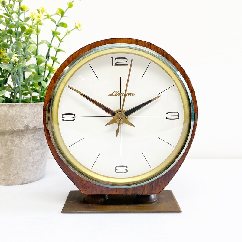Mcm Desk Clock - Etsy