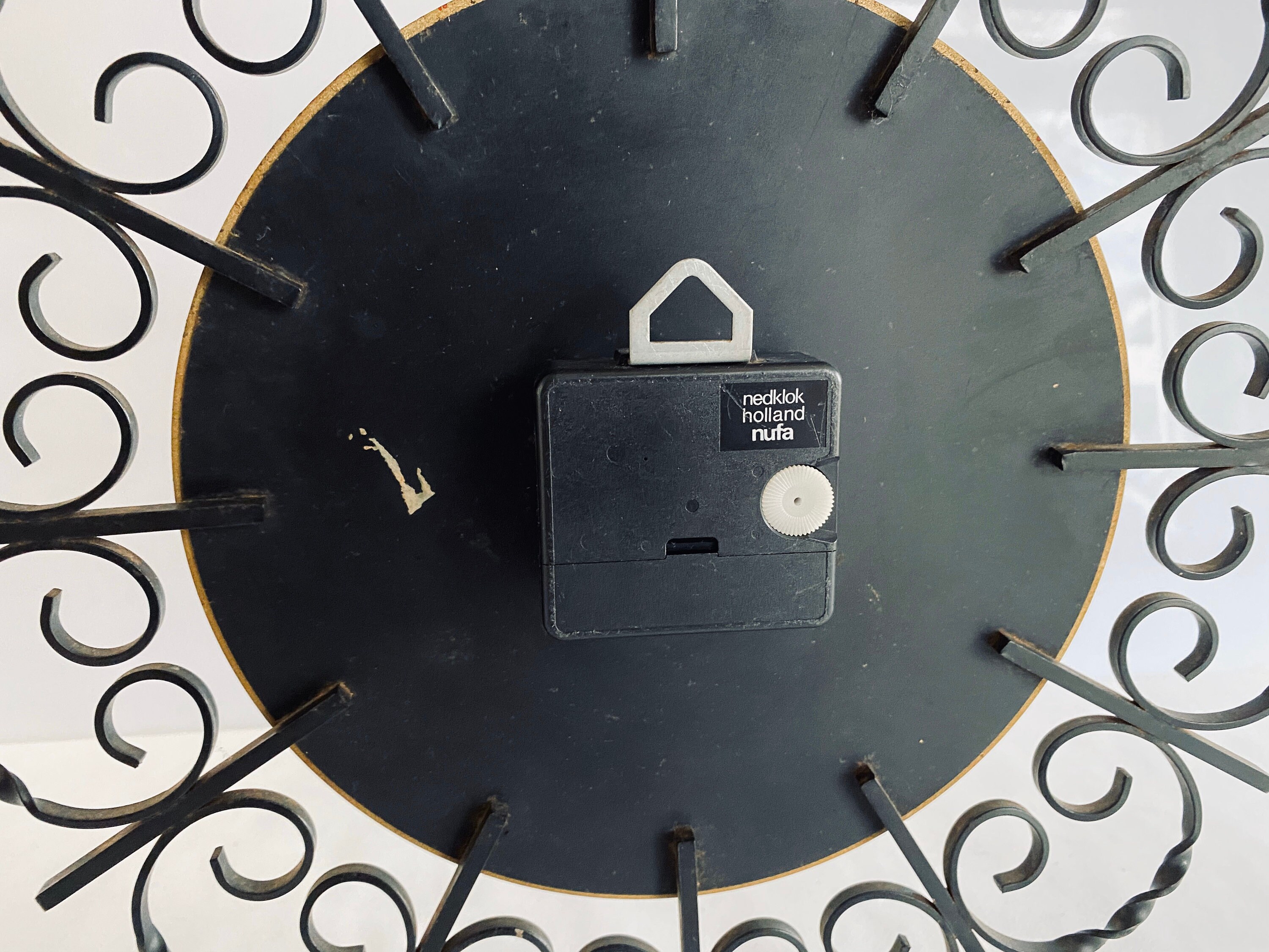 Vintage Enamel Wall Clock at Lachlan Richardson blog