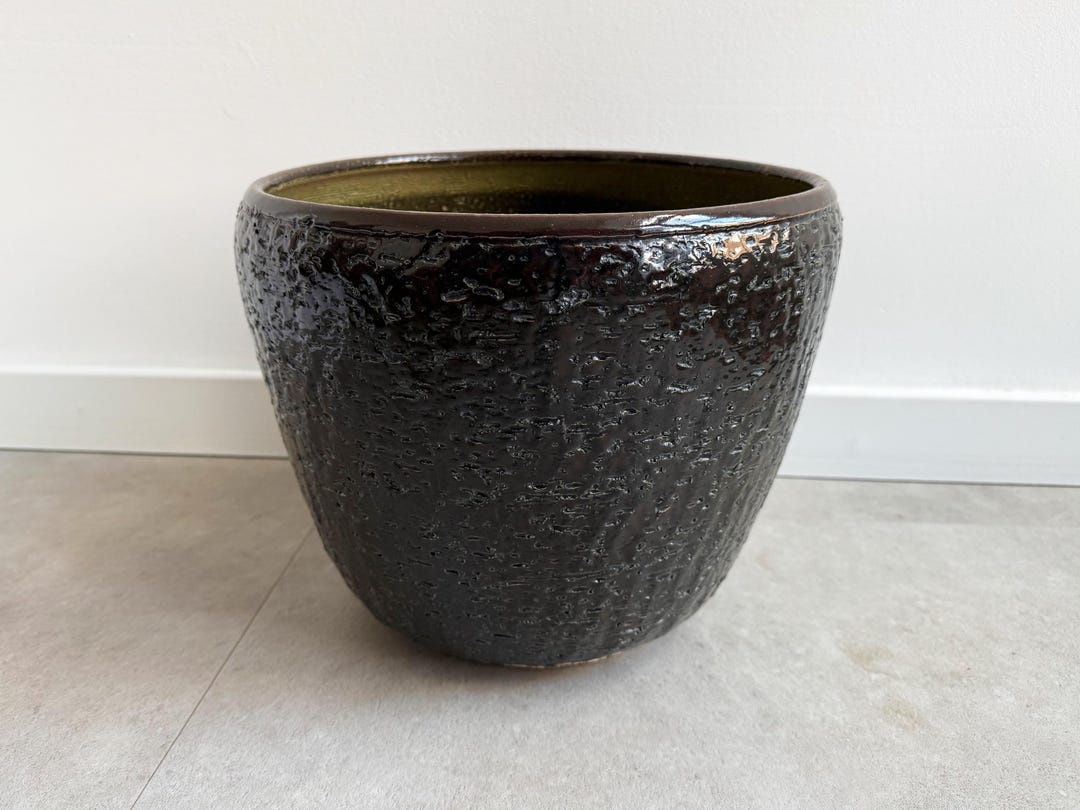 Very Big Vintage Ceramic Flower Pot / Planter - Etsy
