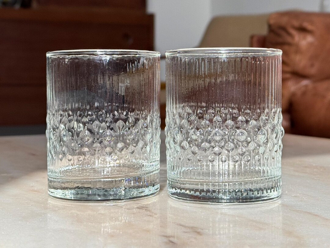 Set of 2 Glass Durobor Alaska Whiskey or Water Glasses - Etsy