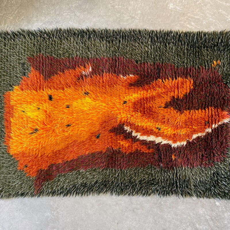 Danish Rya Rug - Etsy