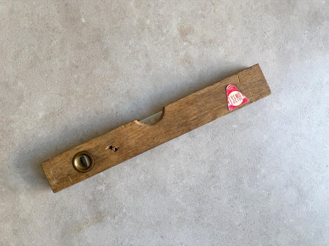 Antique Vintage Wooden Esema Level - Etsy