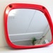 Vintage Red Space Age Mirror Plastic Design Wall Mirror - Etsy