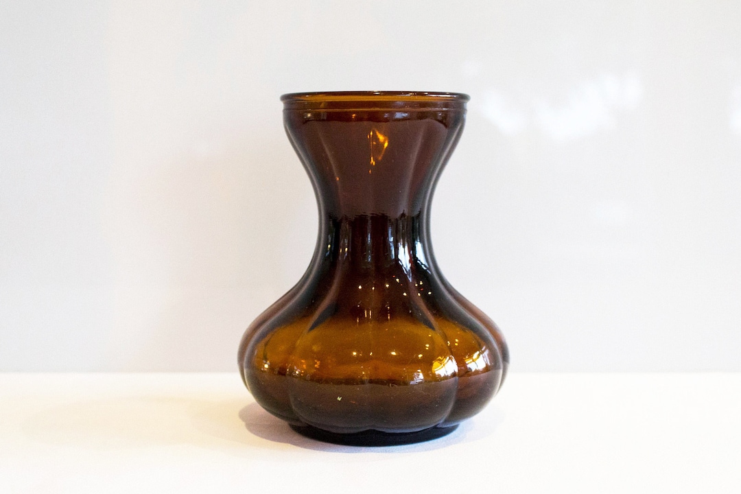 Vintage garlic Hyacinth Vase by Royal Leerdam, Holland, Dutch Glass ...