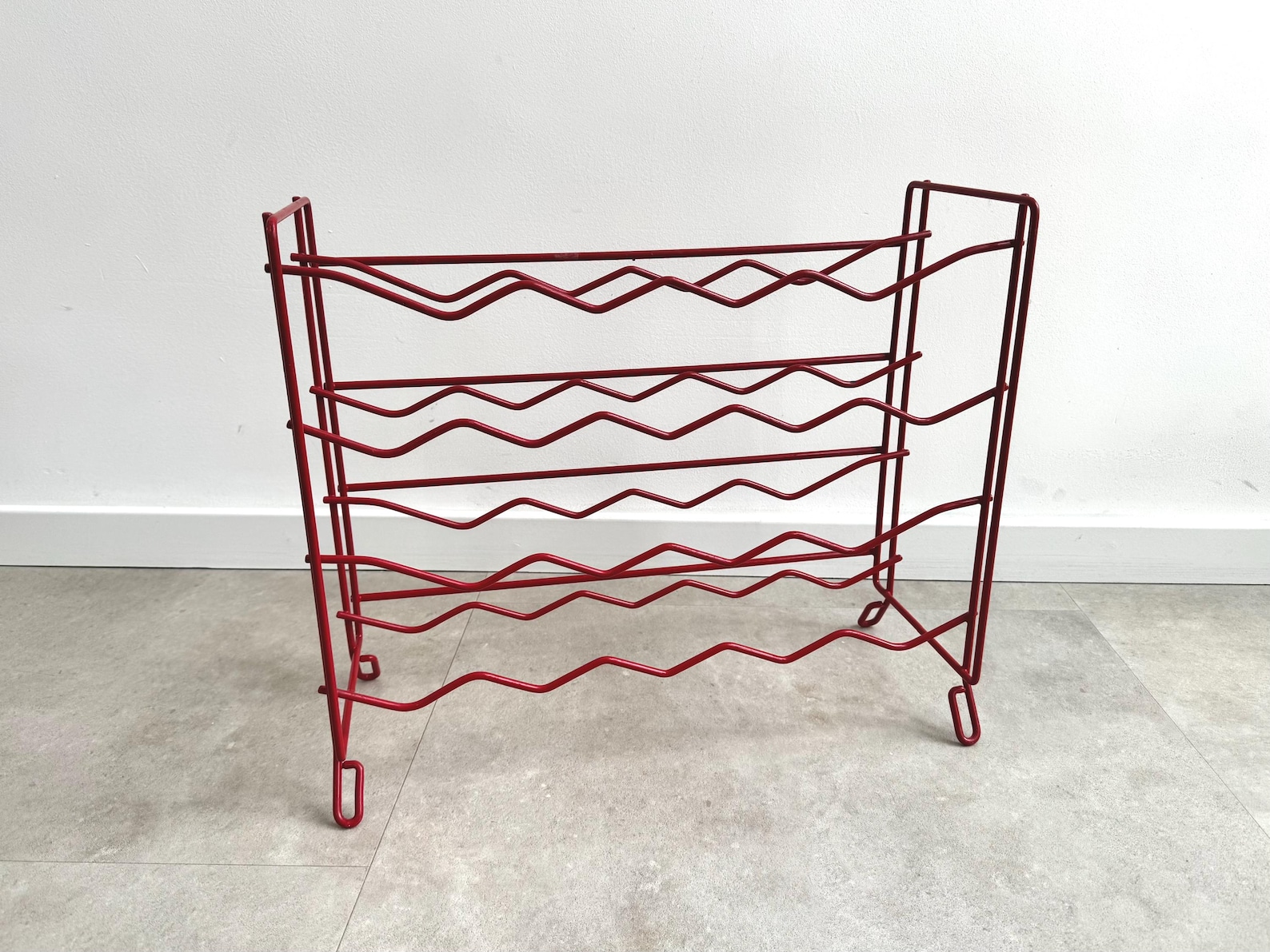 Vintage Tomado Wine Rack Red Wire Metal - Etsy