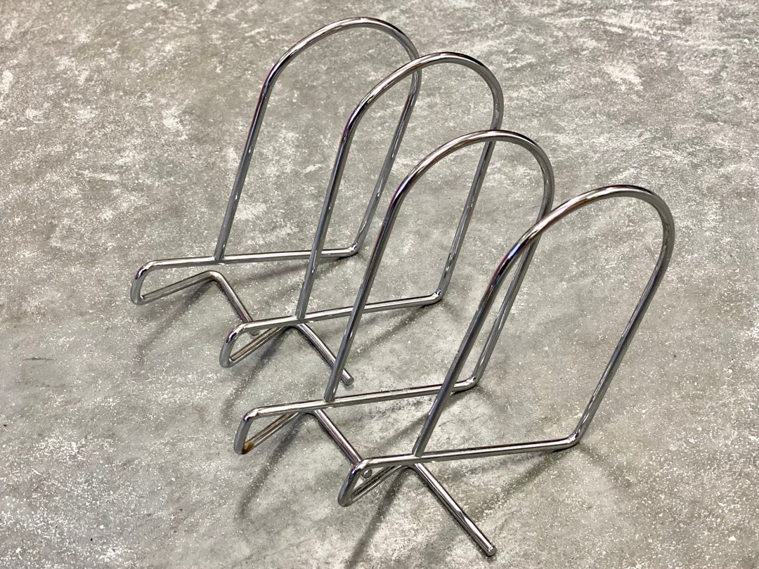 4 Chrome Wire Metal Bookends Made of Wire Metal, Kajsa & Nisse ...