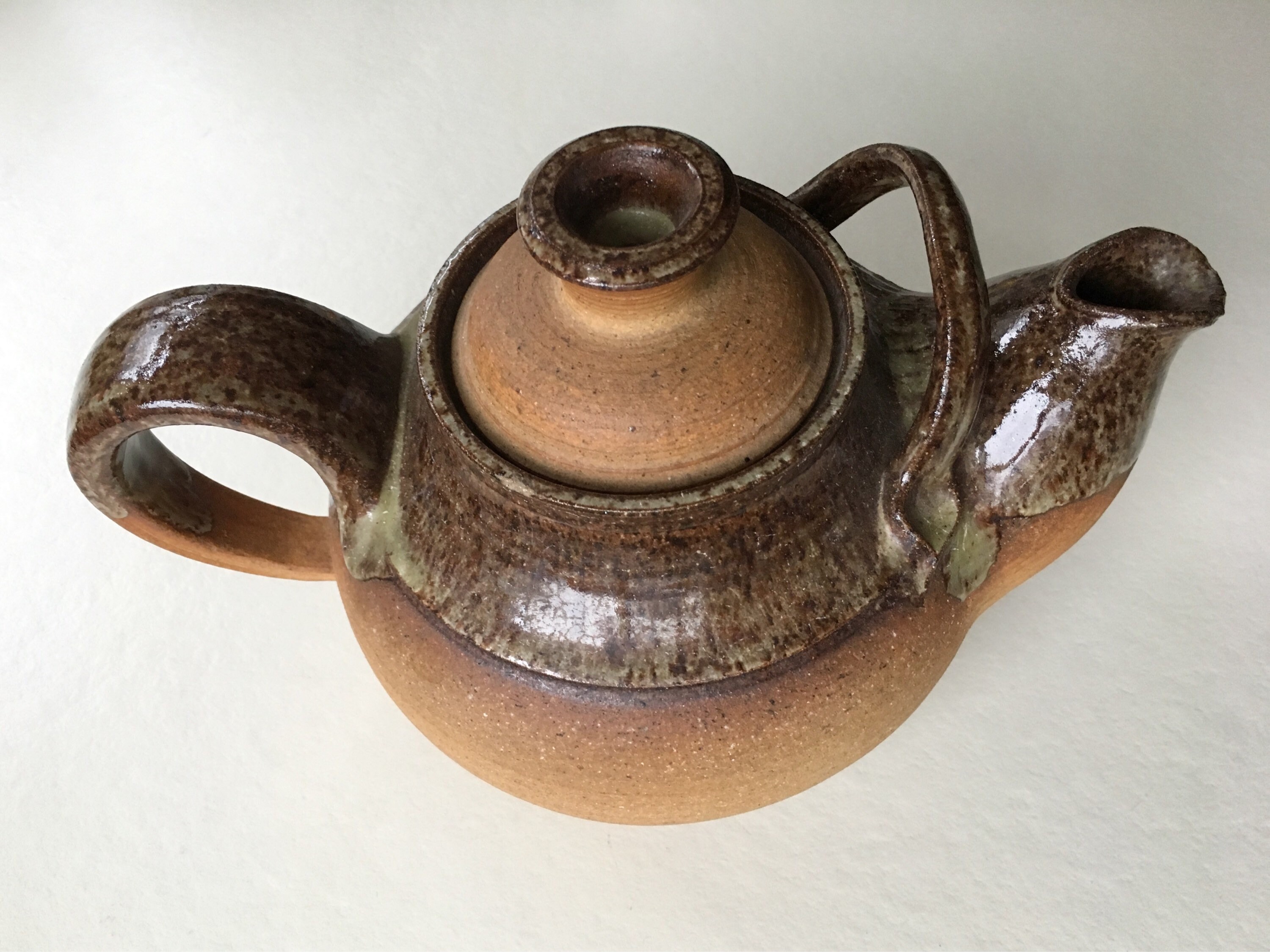 Vintage Glazed Sandstone Teapot Denmark Signed Ceramic Mid | Etsy