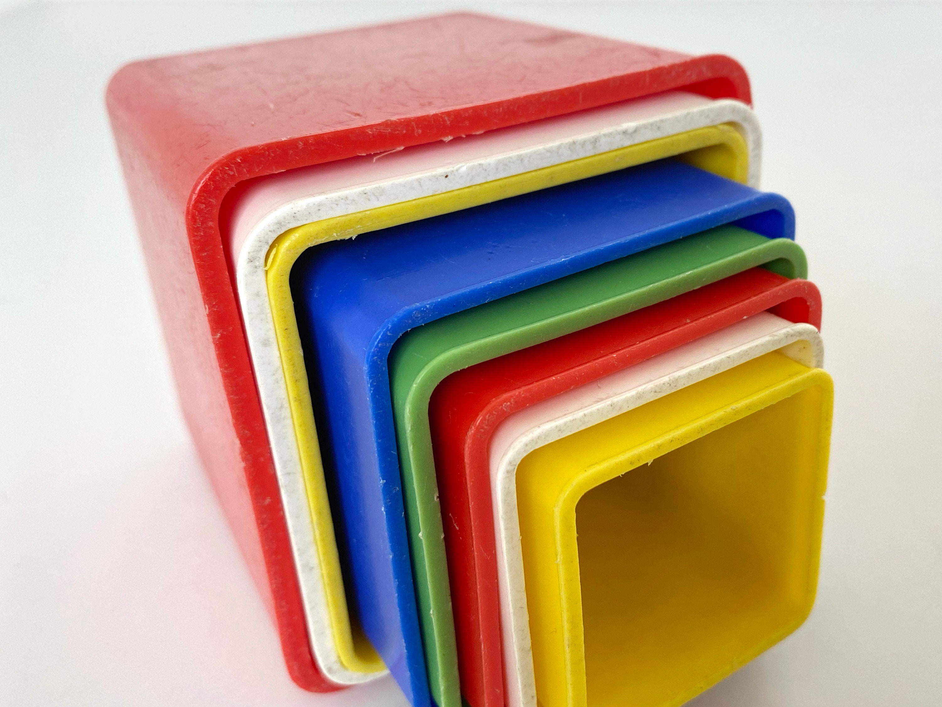 Vintage Stacking Tower Toy Plastic Stacking Cups Toy - Etsy