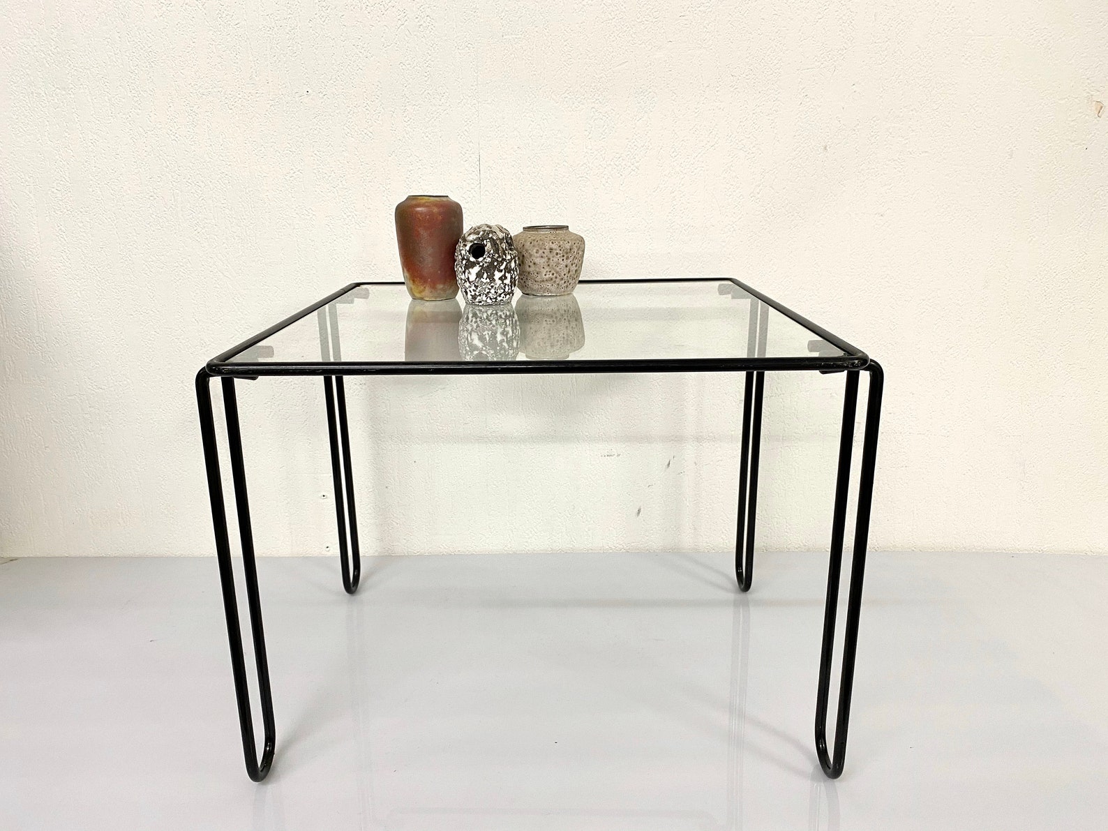 Vintage Nesting Tables With Loop Legs Pilastro Style Wire - Etsy