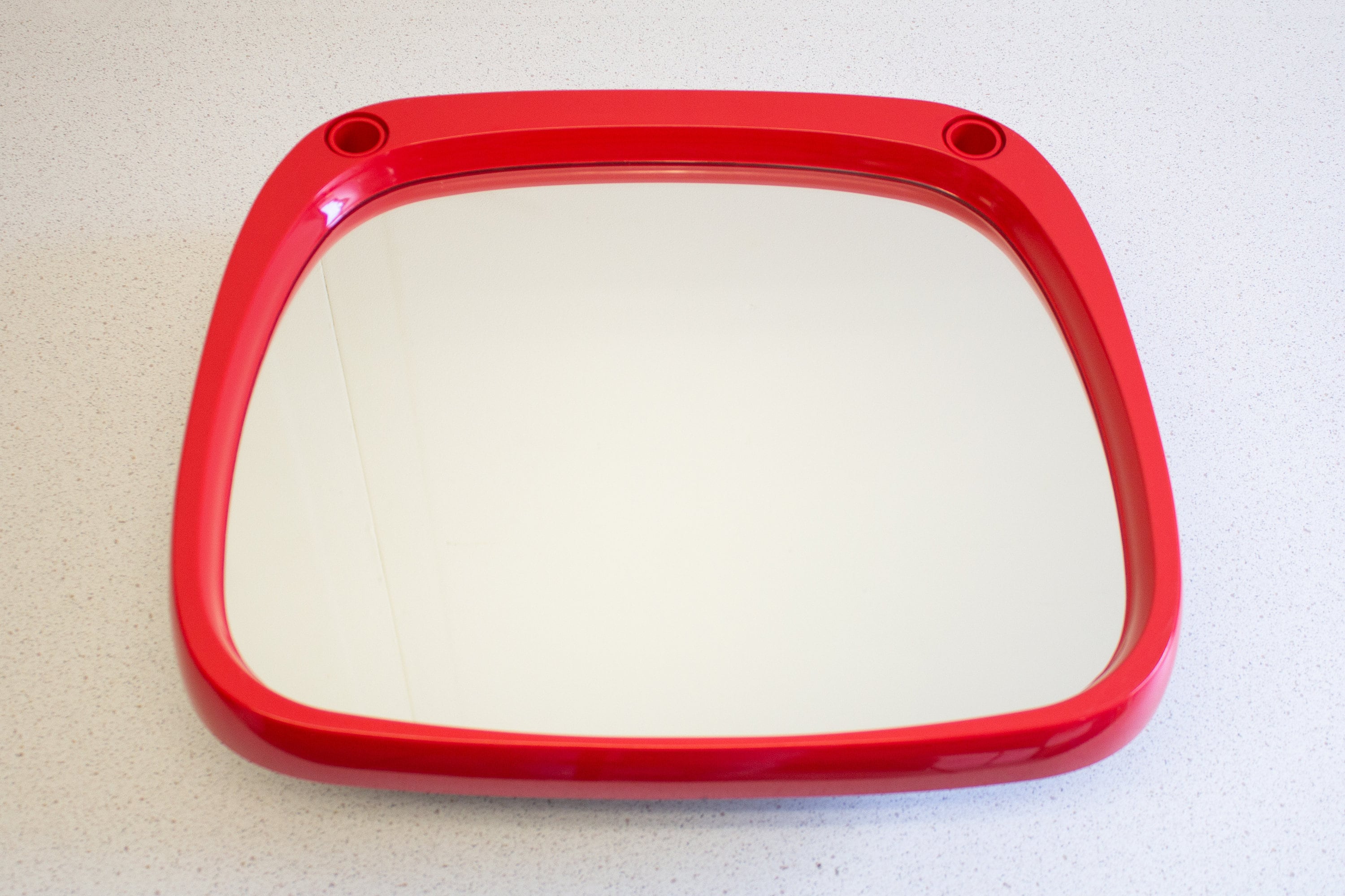 Vintage Red Space Age Mirror Plastic Design Wall Mirror | Etsy