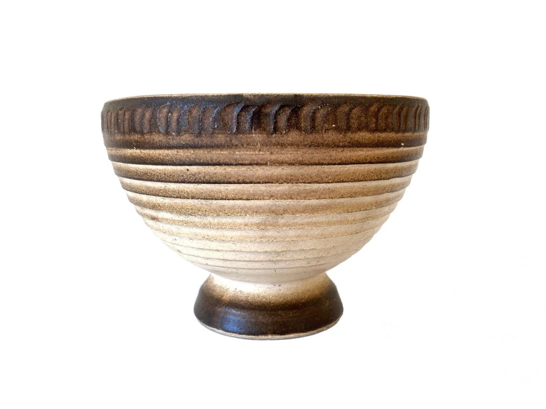 Vintage Ceramic Planter / Flower Pot, Trumpet, Diabolo, Mid Century - Etsy
