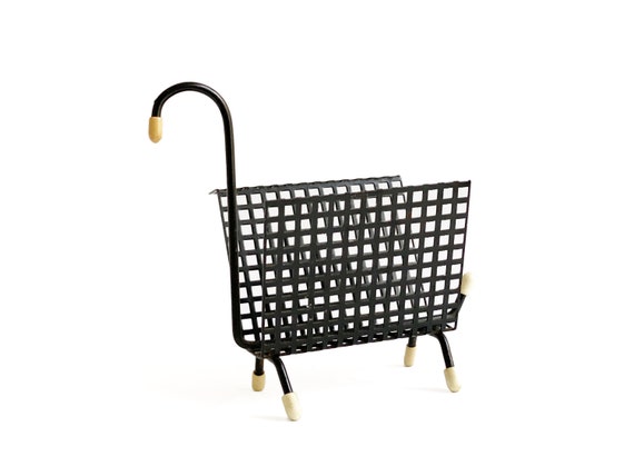 Mid Century Perforated Metal Letter Holder / Desk Organizer / | Etsy