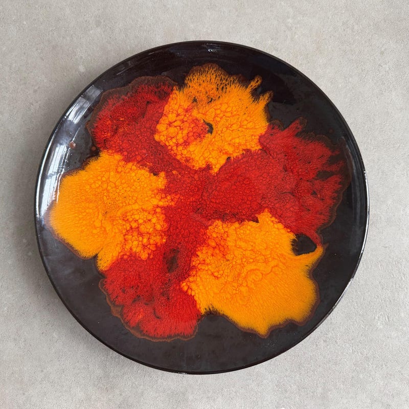 Vintage Fat Lava Plates - Etsy