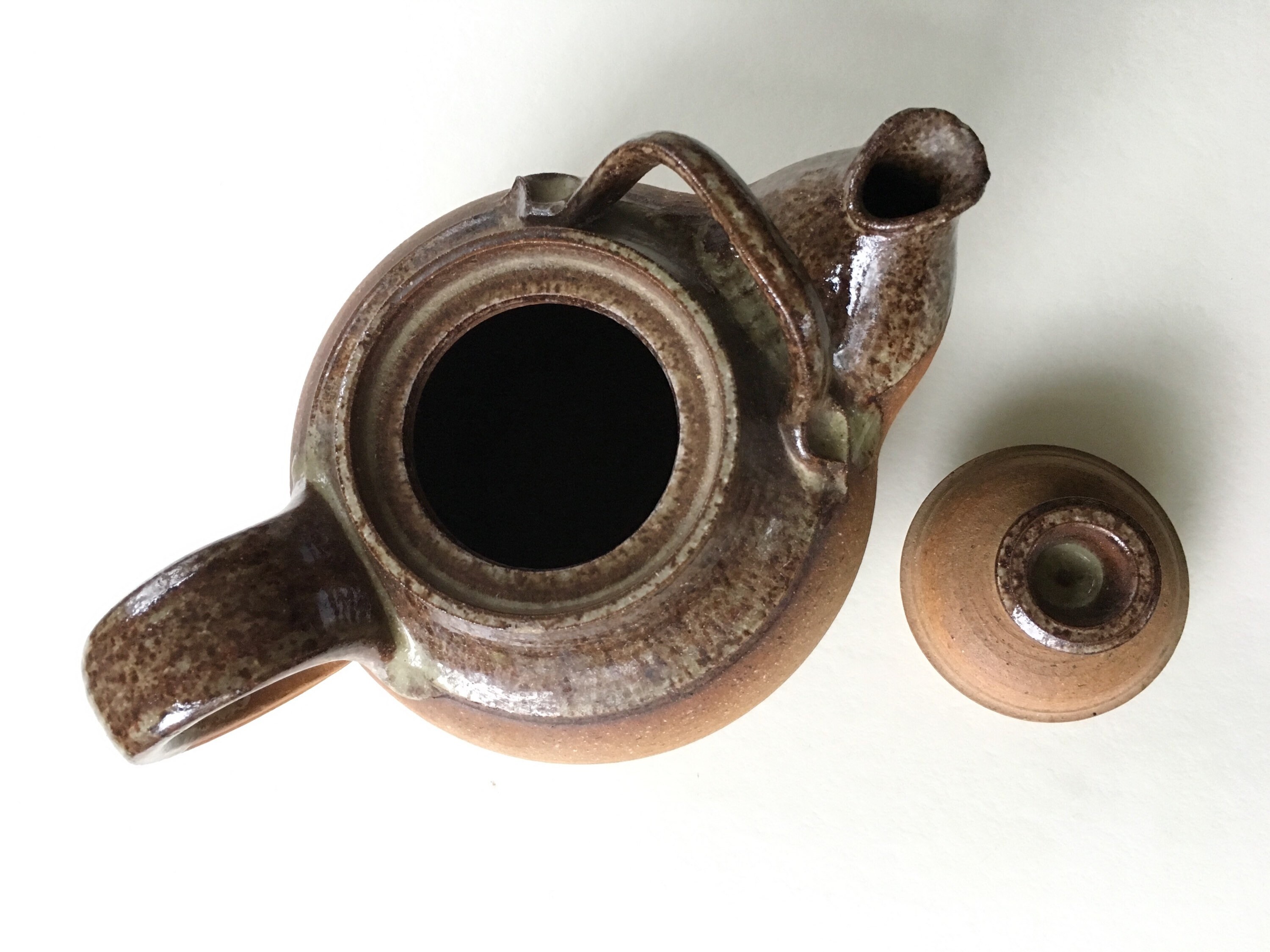 Vintage Glazed Sandstone Teapot Denmark Signed Ceramic Mid | Etsy