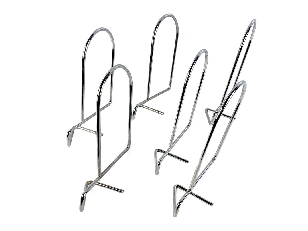 Set of 6 Vintage Chrome Bookends Made of Wire Metal - Etsy