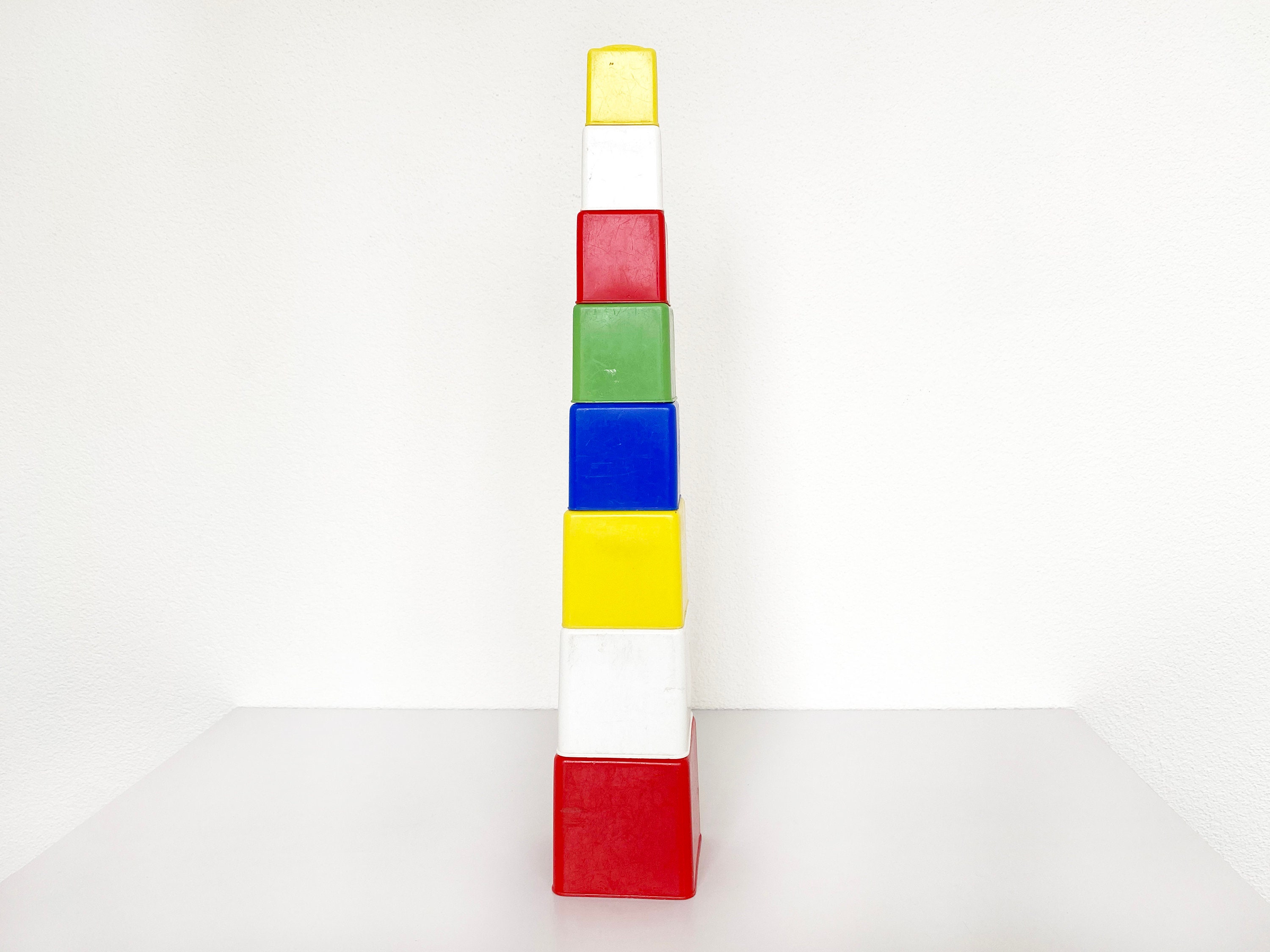 Vintage Stacking Tower Toy Plastic Stacking Cups Toy - Etsy