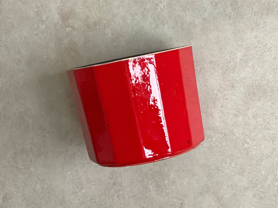 Dutch Ceramic ADCO Planter - Red Ceramic Flower Pot With Stripes - Etsy