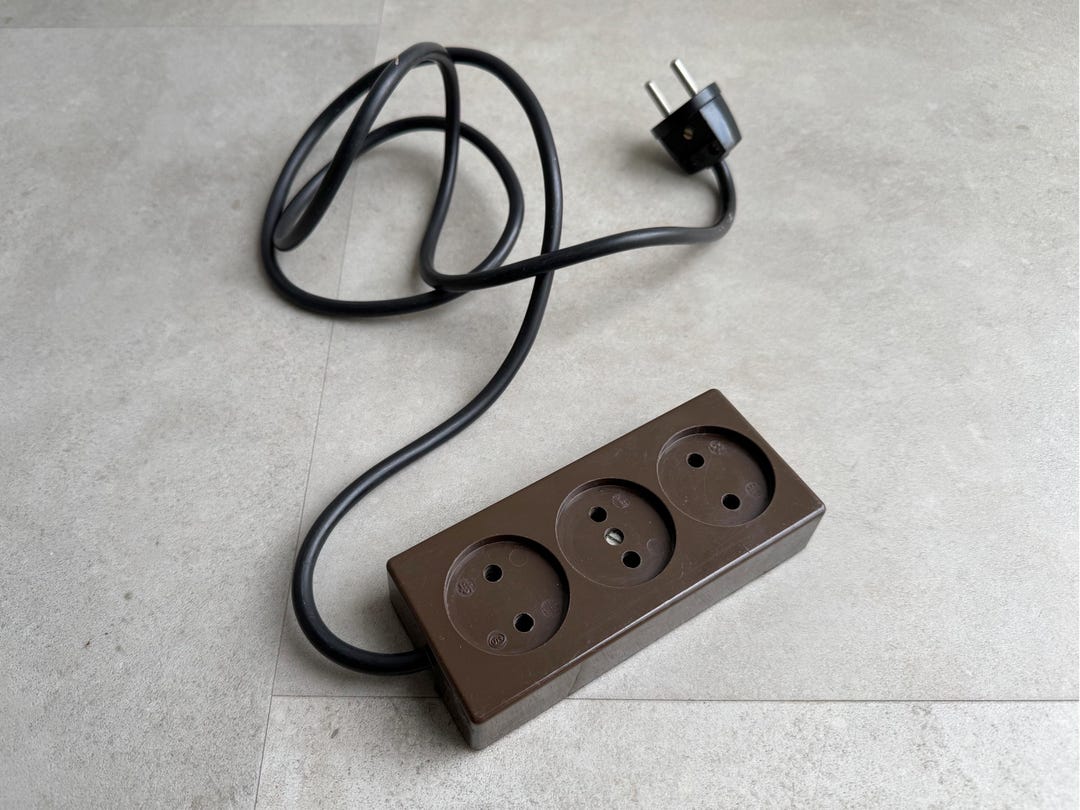Vintage 1970s Electrical Extension Cord, Power Strip Extension Cable - Etsy