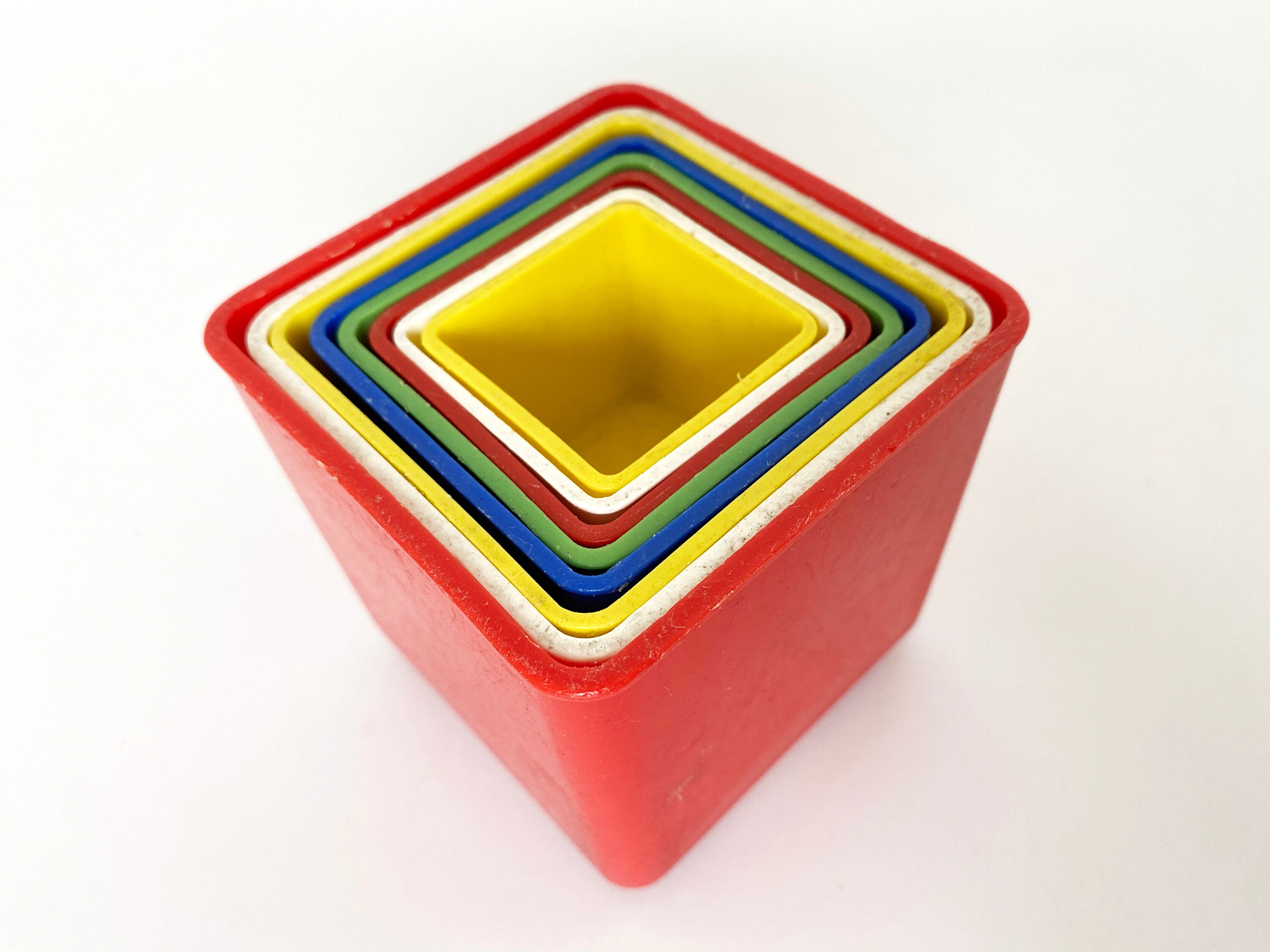 Vintage Stacking Tower Toy Plastic Stacking Cups Toy | Etsy