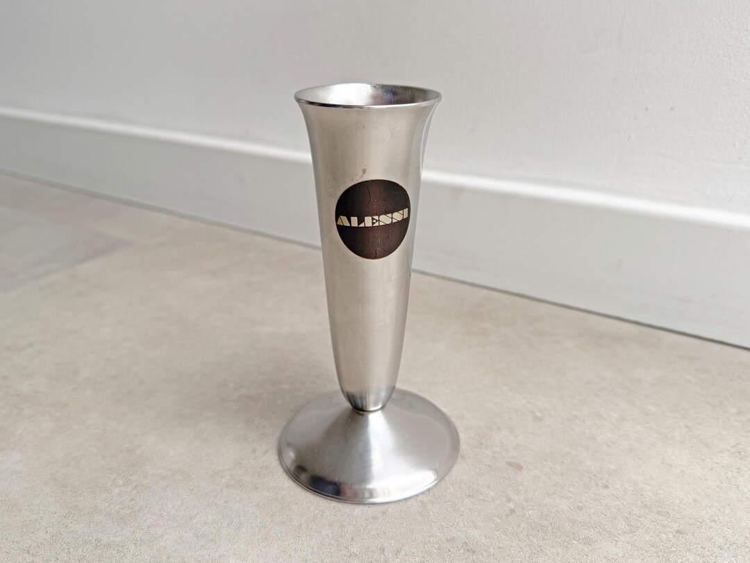 Vintage Alessi Single Flower Vase Made of Stainless Steel - Etsy