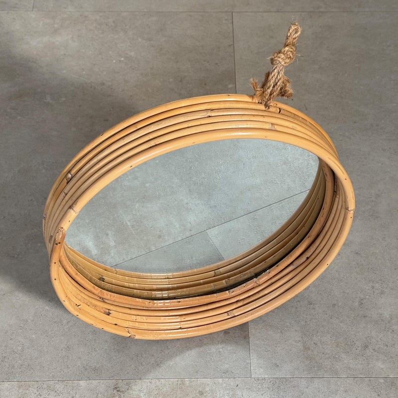 Rattan Mirrors Vintage - Etsy