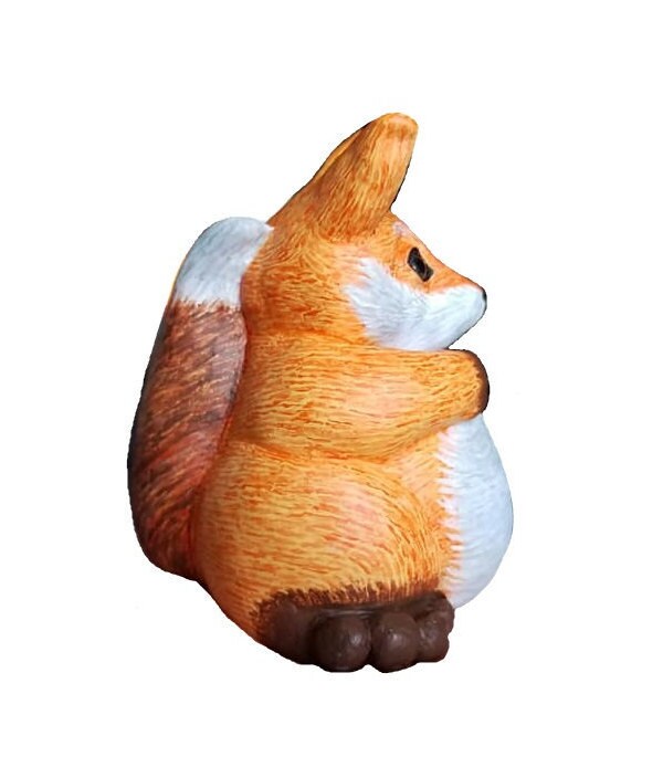 Fox Clay Figurine OOAK Clay Collectible Fox Sculpture Fox - Etsy