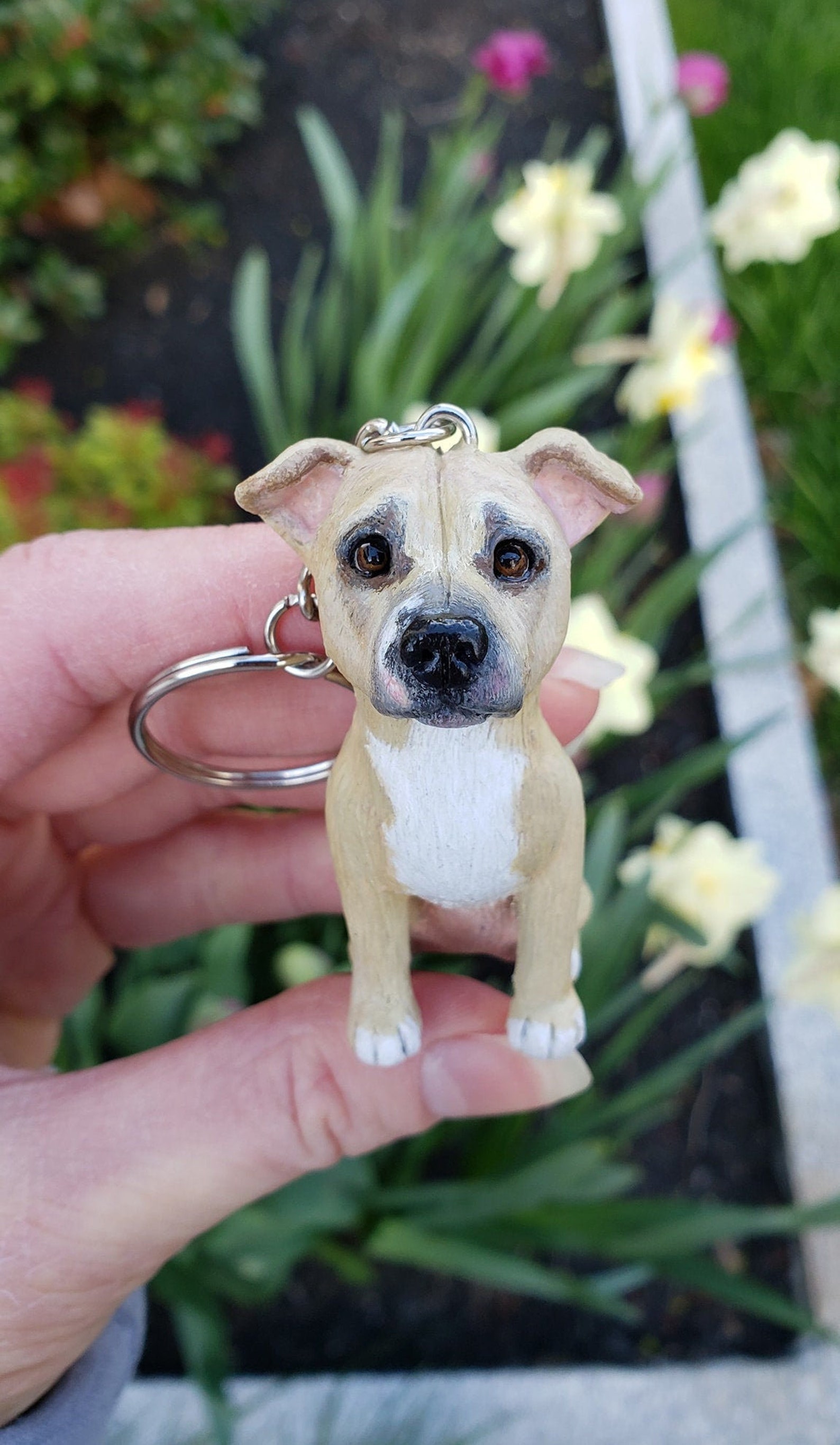 Custom Pet Keychain Personalized Pets Pet Portraits Polymer | Etsy