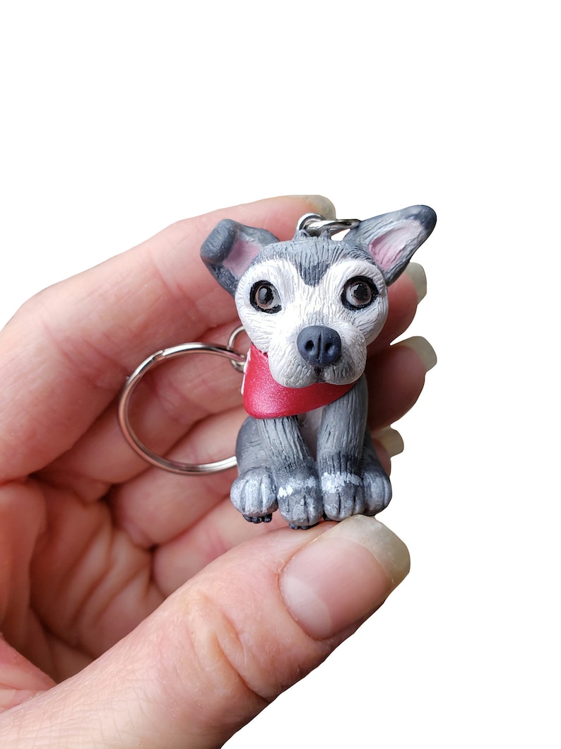 Custom Pet Keychain Personalized Pets Pet Portraits Polymer | Etsy