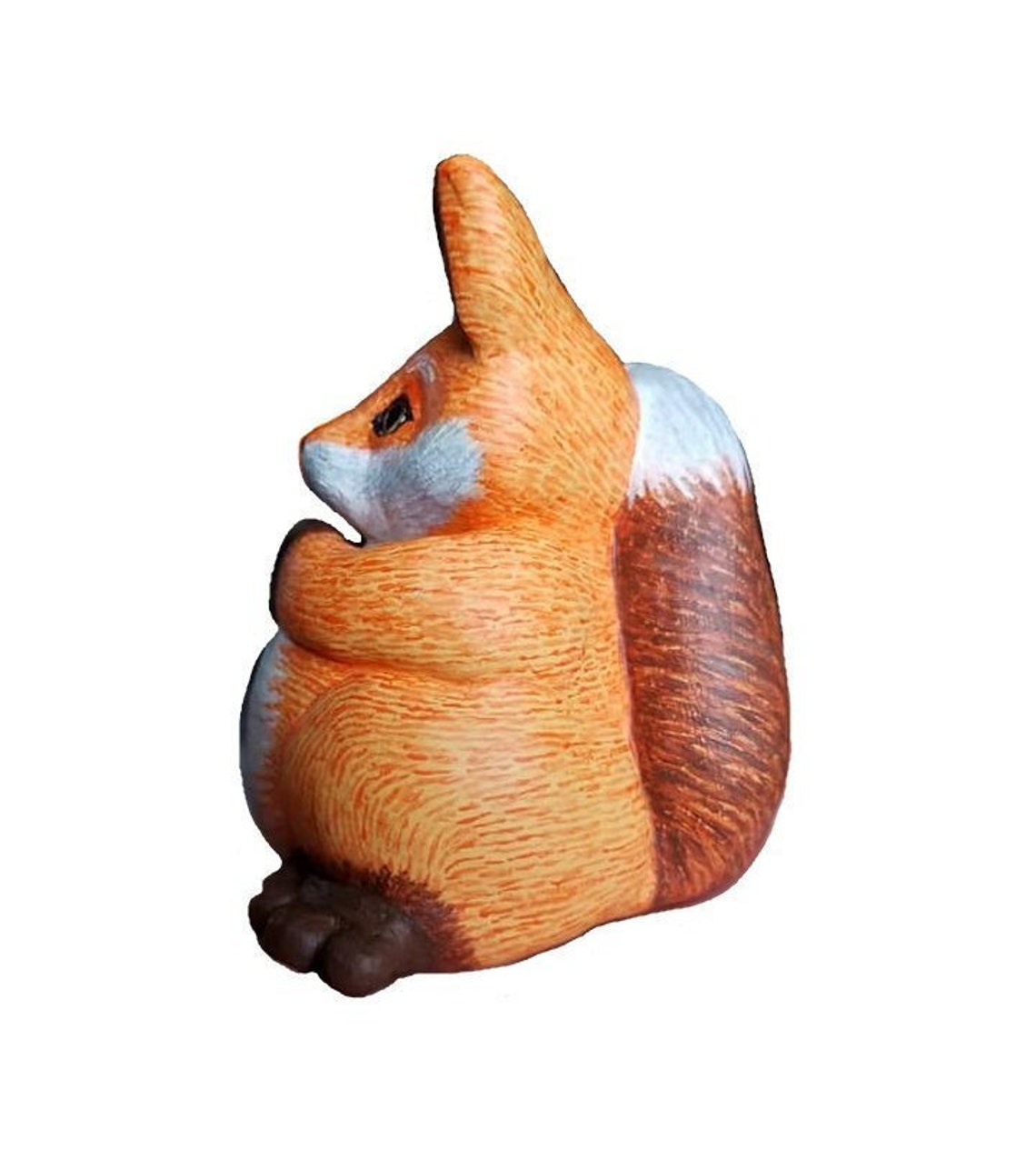 Fox Clay Figurine OOAK Clay Collectible Fox Sculpture Fox - Etsy