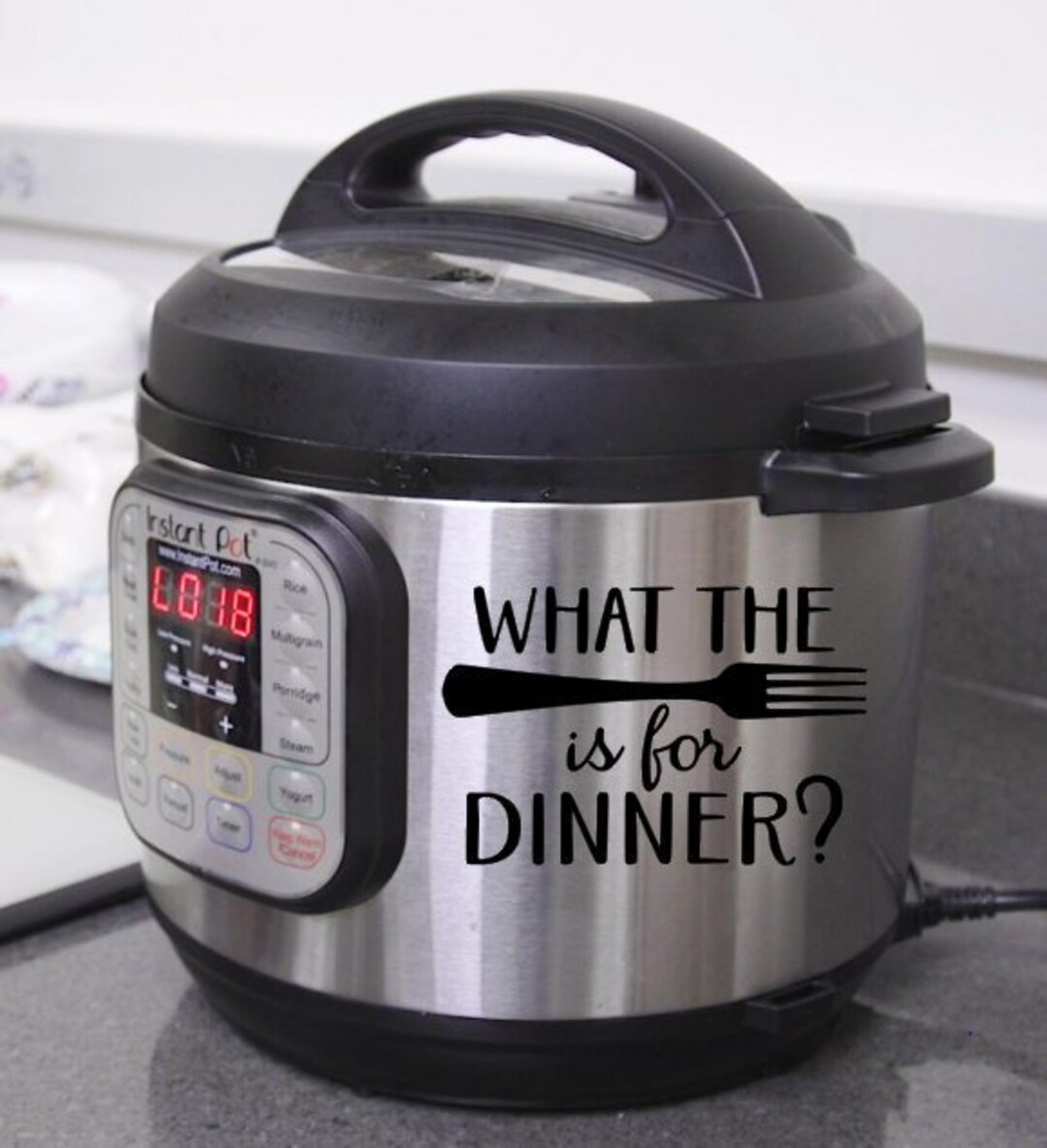 Instant Pot Decal, Crock Pot Decal Sticker, What the Fork is for Dinner ...
