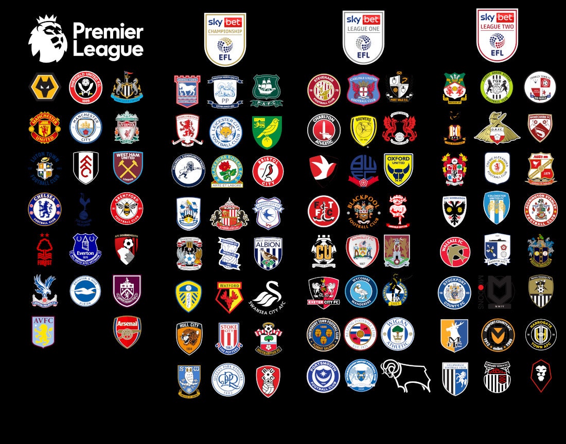 286 Football SVG Crests 2023 2024 Season Europe UK France - Etsy Canada