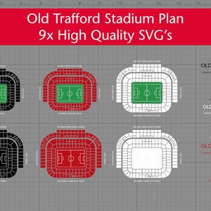 Old Trafford Stadium SVG Poster Gift Printable Digital Design - Etsy UK