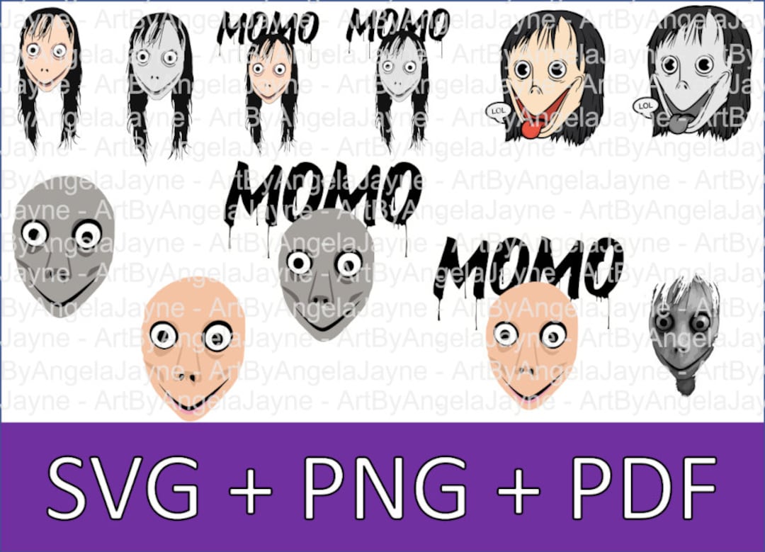 Momo Scary Face Digital Download SVG PNG JPG Halloween - Etsy