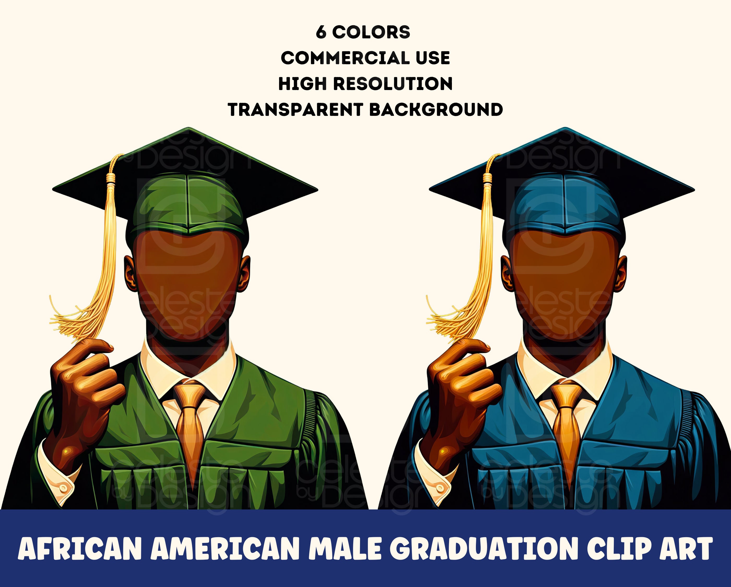 African American Graduation Clip Art