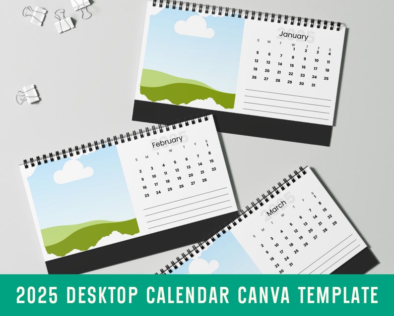 2025 Canva Calendar Template - Ready for Printify POD | Design Your Own ...
