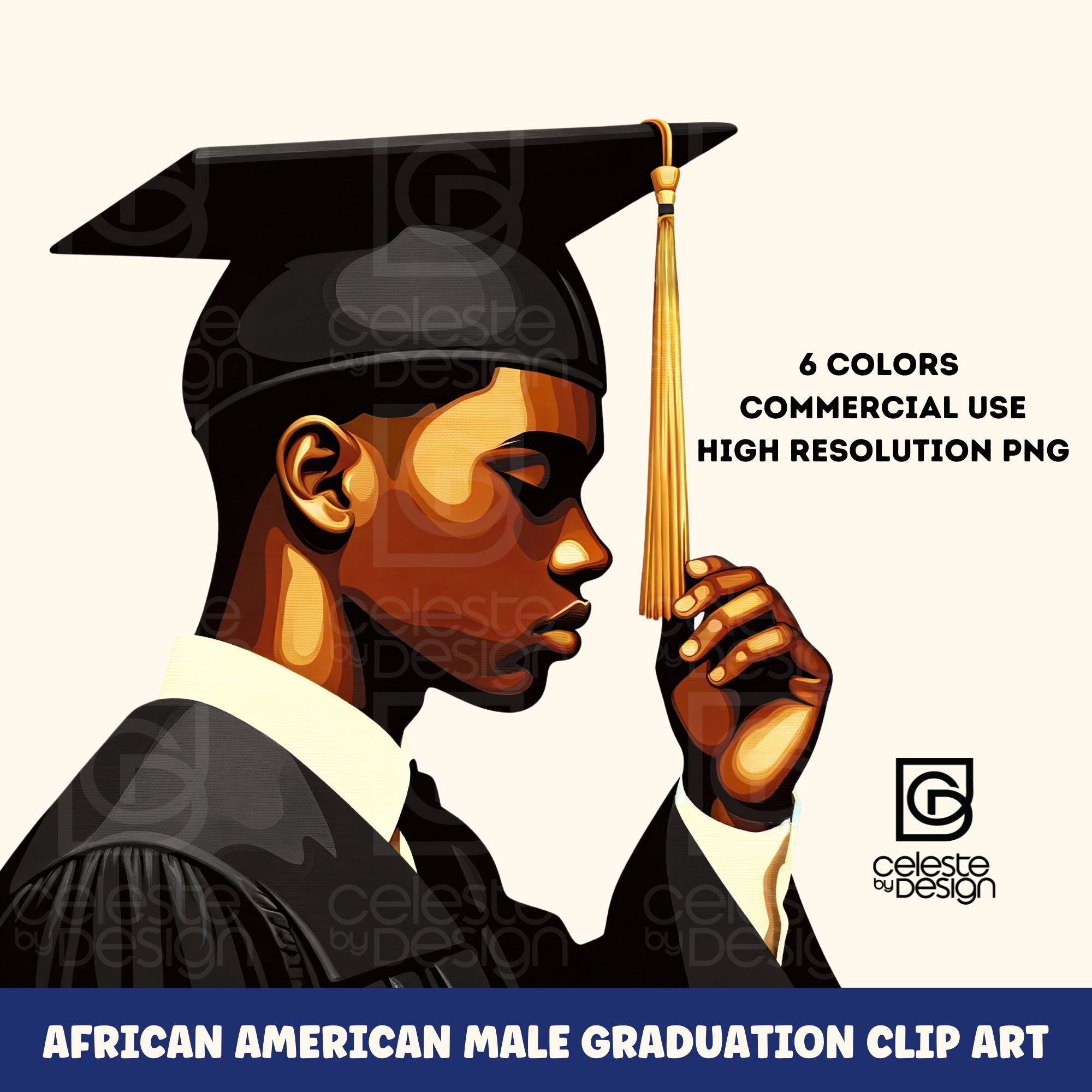 African American Graduation Clip Art
