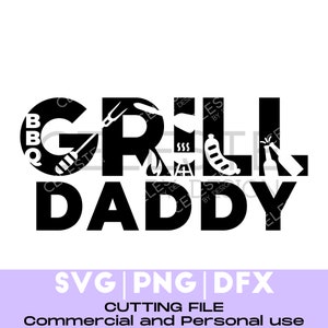 Father’s Day DIY Gift Idea | Grill Daddy Svg, Dad Svg, Grill Cut File ...