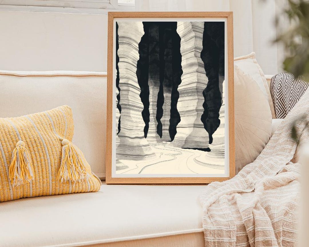 Carlsbad Caverns National Park Poster Desert Caves Art New Mexico Wall ...