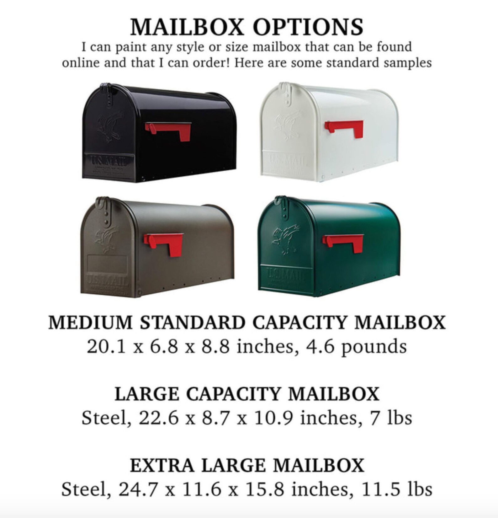 Custom Hand Painted Mailboxes Made-to-order and Priced - Etsy