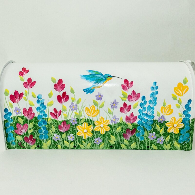 Hand Painted Mailboxes Hummingbirds - Etsy