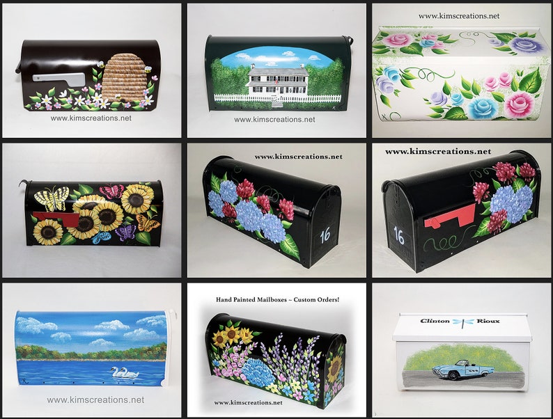 CUSTOM Hand Painted Mailboxes, Priced per Design, Starting at 195 and ...