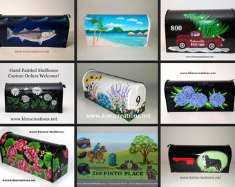 Hand Painted Mailboxes - Etsy