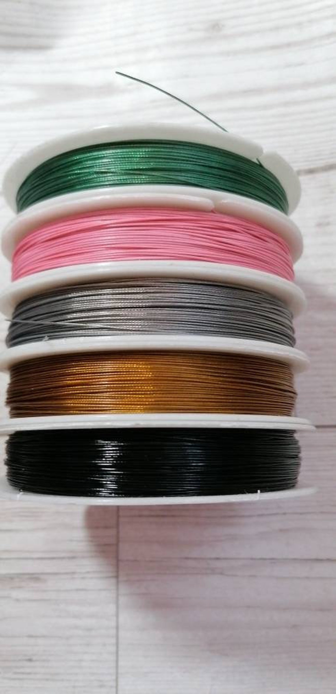 Tiger Tail Beading Wire 0.45mm Nylon Coated Wire Stainless - Etsy