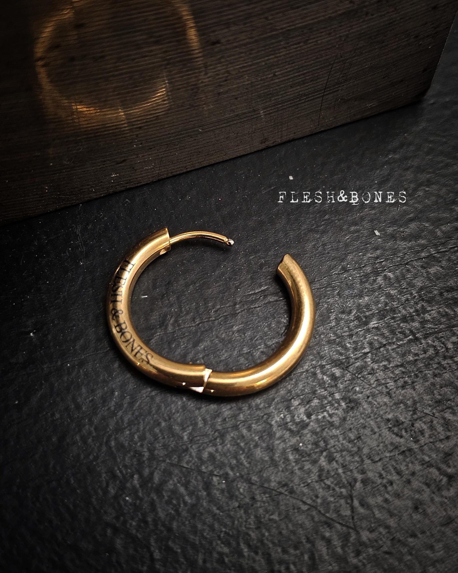 BOLD PULSE Mono-earring, Thick Hoop, Stainless, No Allergy - Etsy