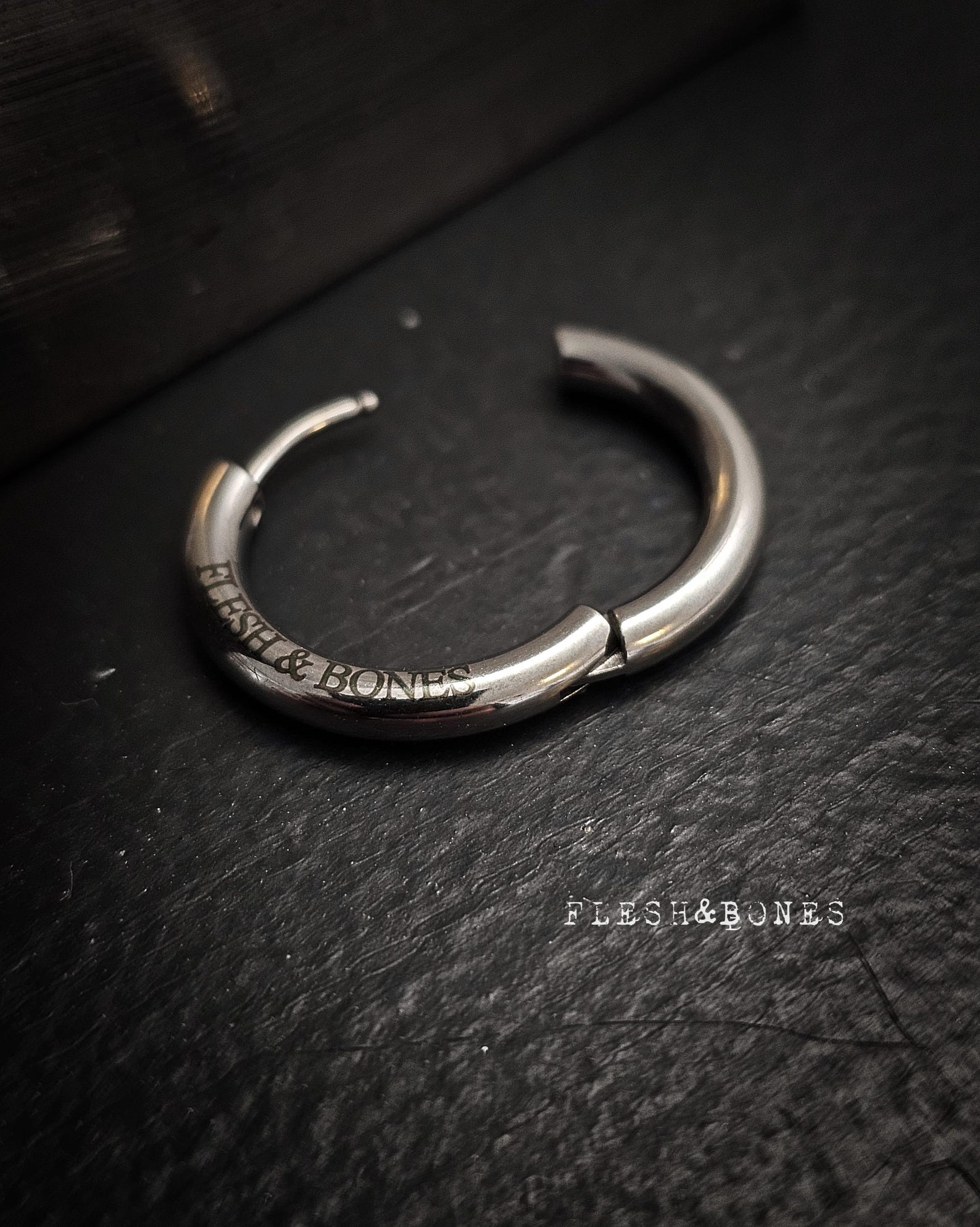 BOLD PULSE Mono-earring, Thick Hoop, Stainless, No Allergy - Etsy